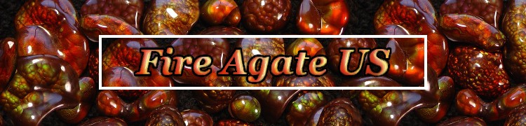 Deer Creek Fire Agate - Deer Creek Fire Agate Rough and Gemstones